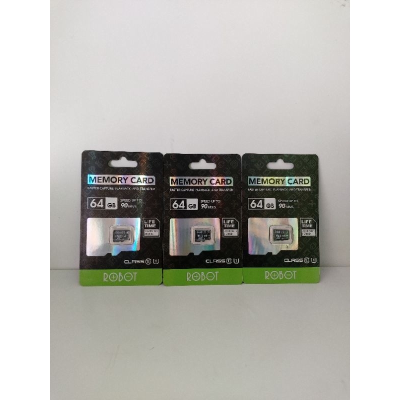 Jual ROBOT 64GB TF CARD/MMC/MEMORY With Package Black | Shopee Indonesia