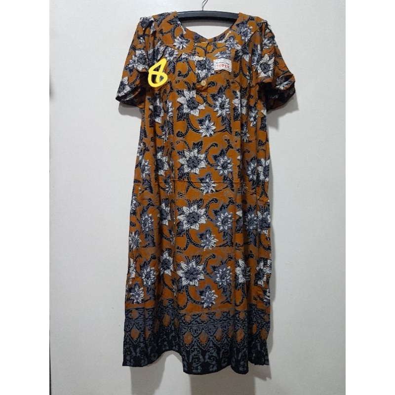 Jual YULI - DASTER KENCANA UNGU CETAK 46 JUMBO LD 140 PB 110 CM BATIK ...