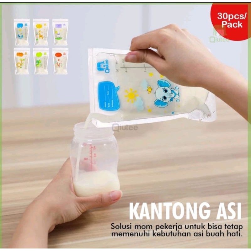 Jual Breast Milk Storage Zipper 120 ml Kantong ASI Plastik Wadah Susu ...
