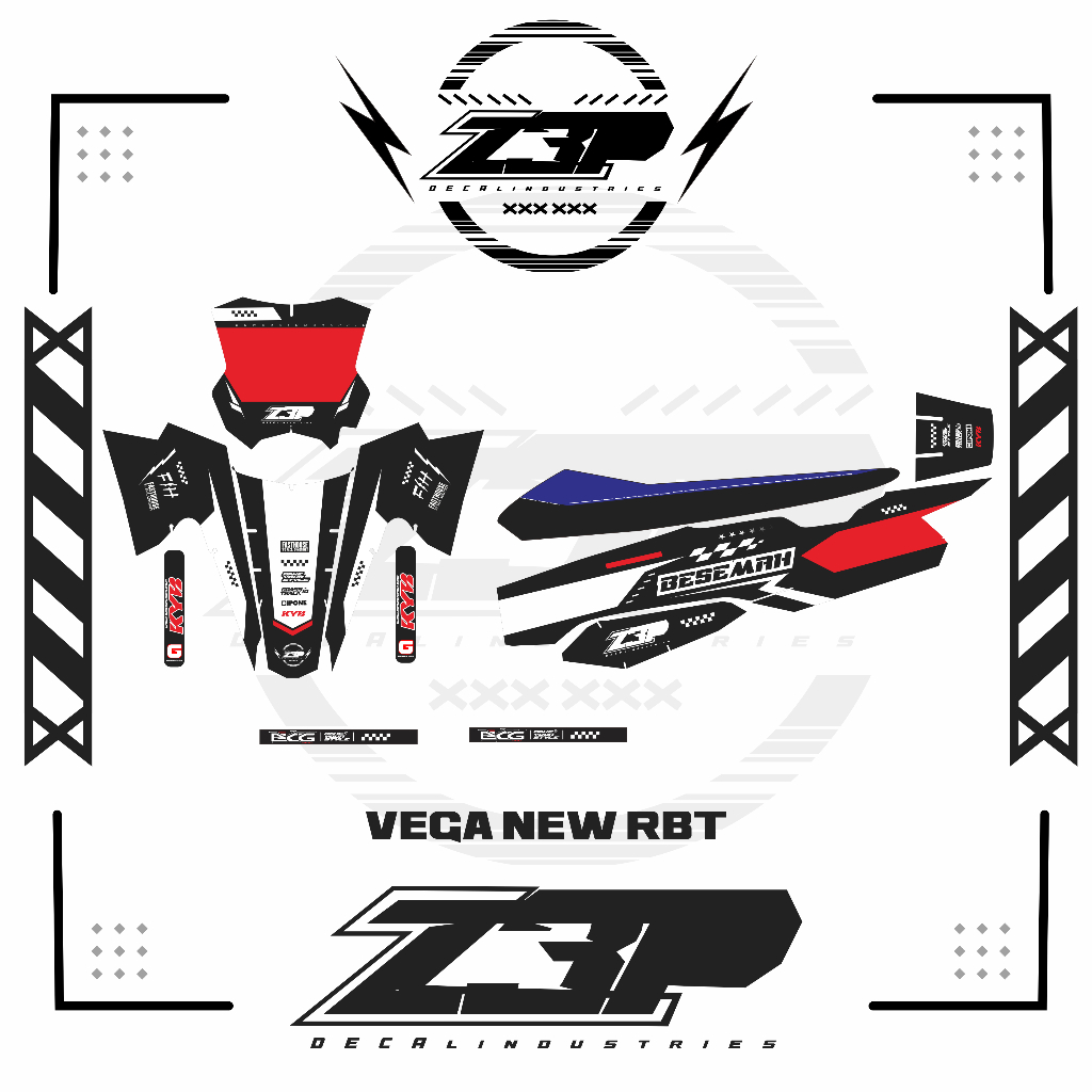 Jual DECAL BEBEK RBT VEGA R NEW FULL CUSTOM BEBAS REQUEST | Shopee ...