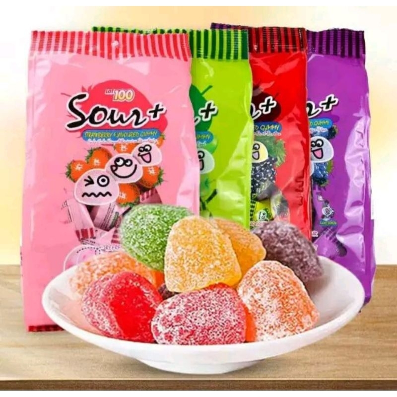 Jual Permen Asam Sour Lot 100 Gummy Candy | Shopee Indonesia