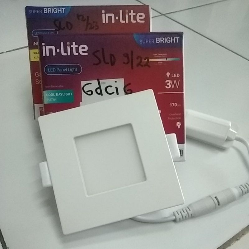 Jual Panel Light LED 3WATT IB KOTAK PUTIH & KUNING IN-LITE | Shopee ...