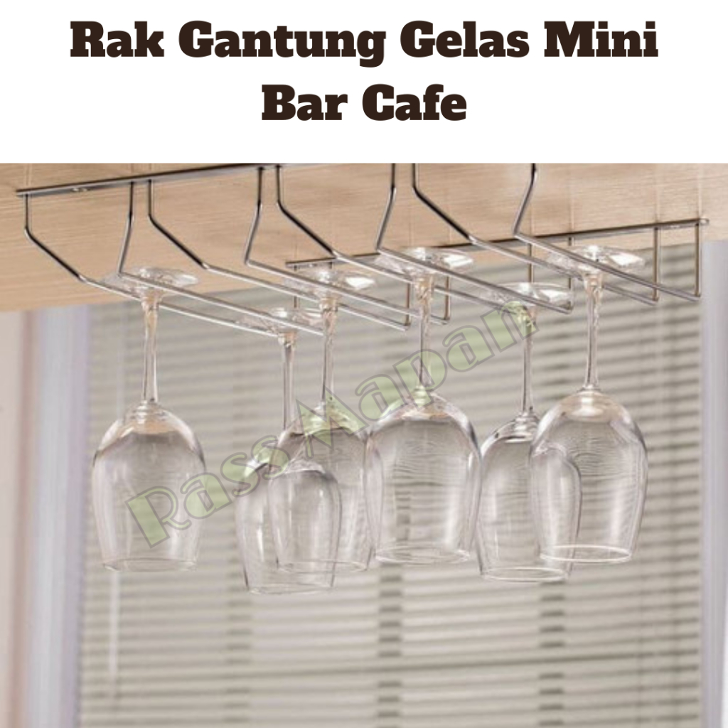Jual Rak Gantung Gelas Mini Bar Cafe Kitchen Set 2 3 Baris Twin Bukan Modelline Vitco | Shopee ...