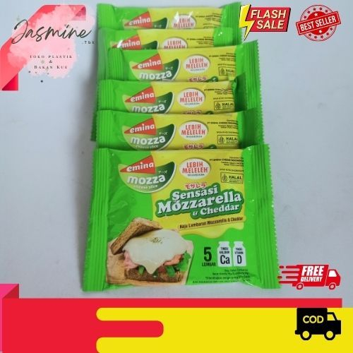 Jual EMINA CHEESE MOZZARELLA & CHEDDAR SLICE 5 || EMINA KEJU MOZZARELA ...