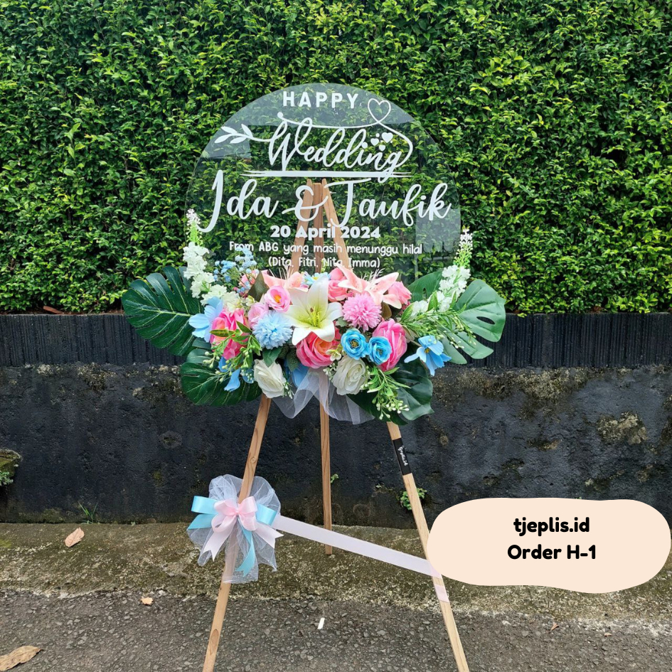 Jual Standing Acrylic Flower Papan Bunga Standing Ucapan Akrilik ...