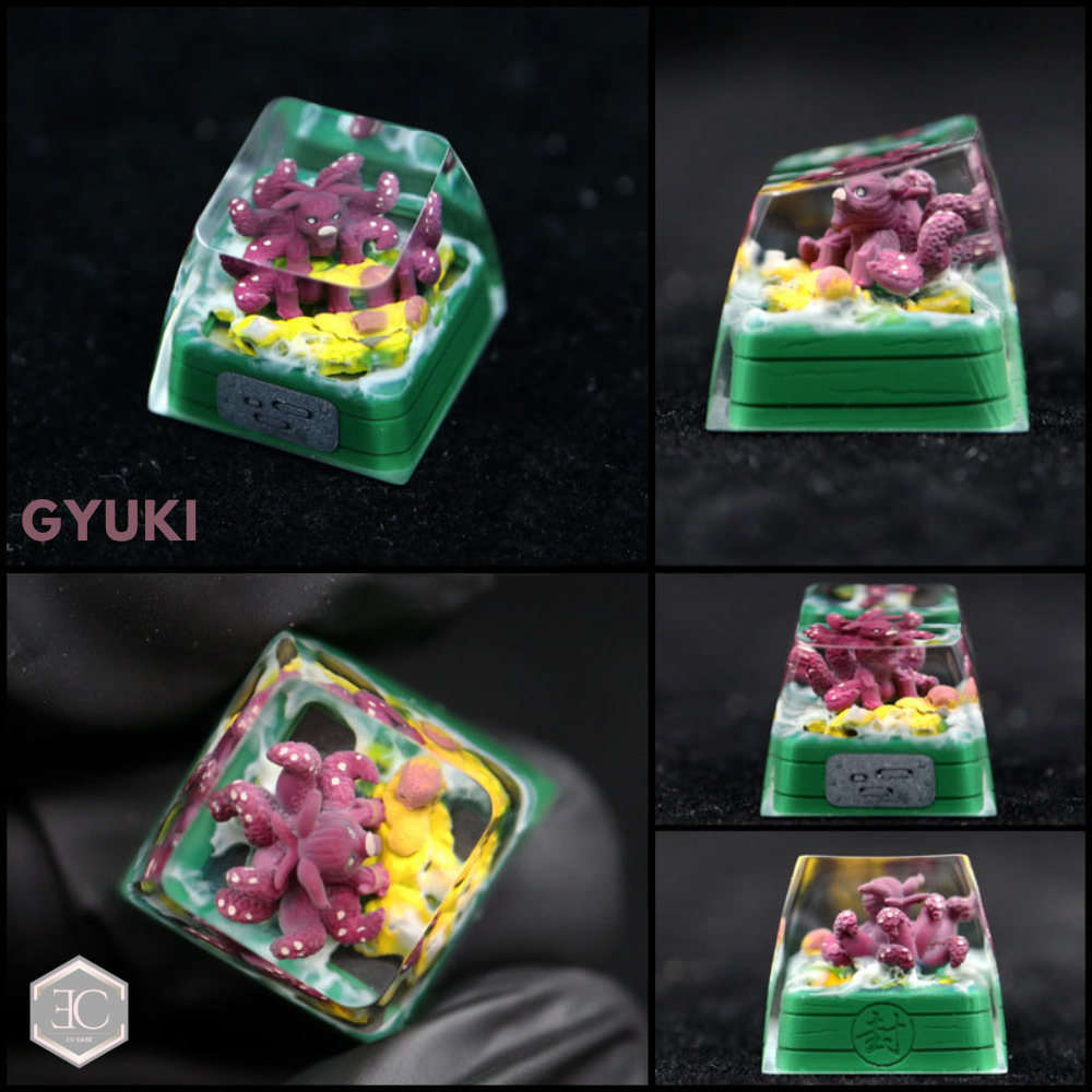 Jual Naruto Bijuu Tailed Beast Artisan Keycaps Resin Kurama Kyuubi ...