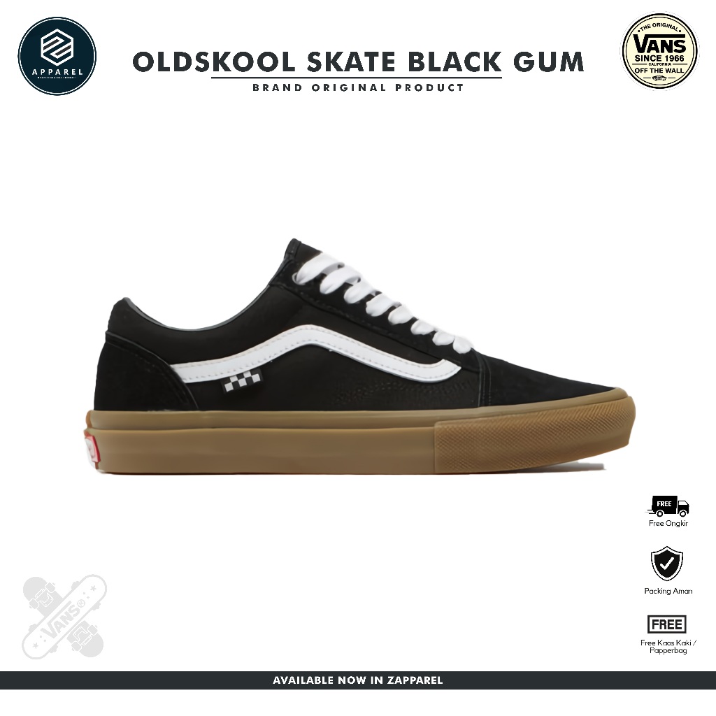 Jual Vans Oldskool Skate Black Gum ORIGINAL 100% Global Release ...