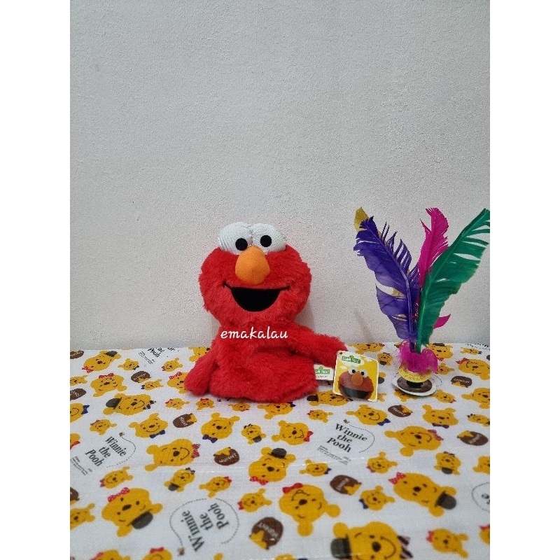 Jual Boneka tangan Elmo Sesame Street Bulu lembut | Shopee Indonesia