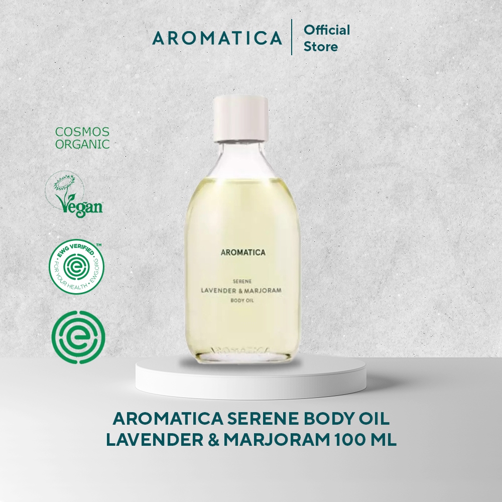 Jual Aromatica Serene Body Oil Lavender & Marjoram 100 Ml | Shopee ...