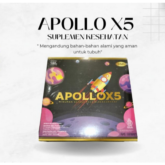 Jual Apollo X5 Terbaru Original Pengganti Apollo 12 Khasiat Sama Beda Kemasan | Shopee Indonesia