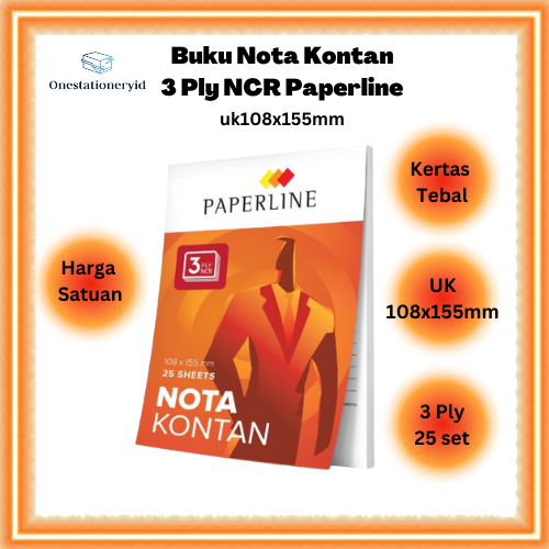 Jual Kertas Buku Catatan Nota Kontan Paperline Kecil Uk 108 x 155mm 3 ...