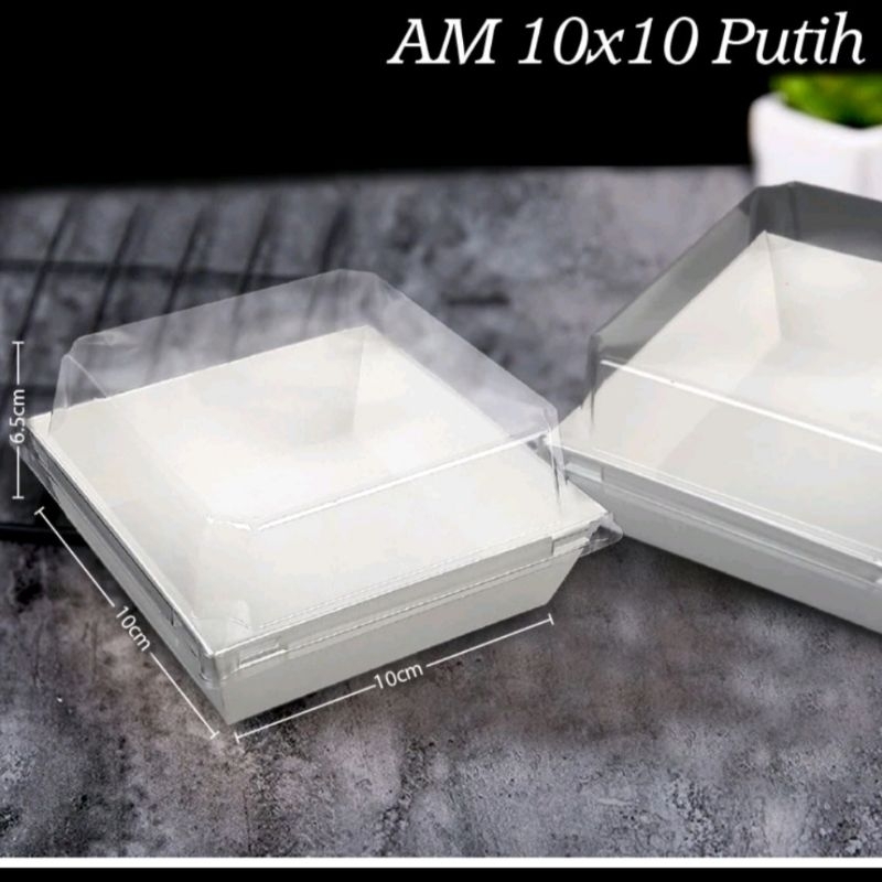 Jual Box mika/ cake case paper box tahan panas utk cake mochi mini ...
