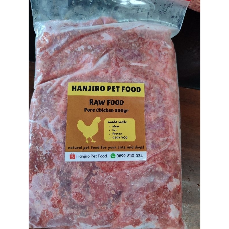 Jual Pure Chicken Raw Food 500gr get 1free | Shopee Indonesia