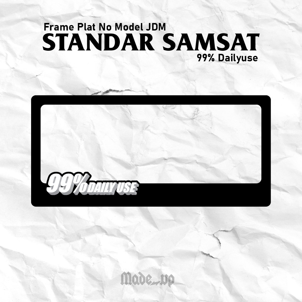 Jual FRAME PLAT NOMOR MOTOR AKRILIK MODEL JDM UKURAN PLAT STANDAR ...