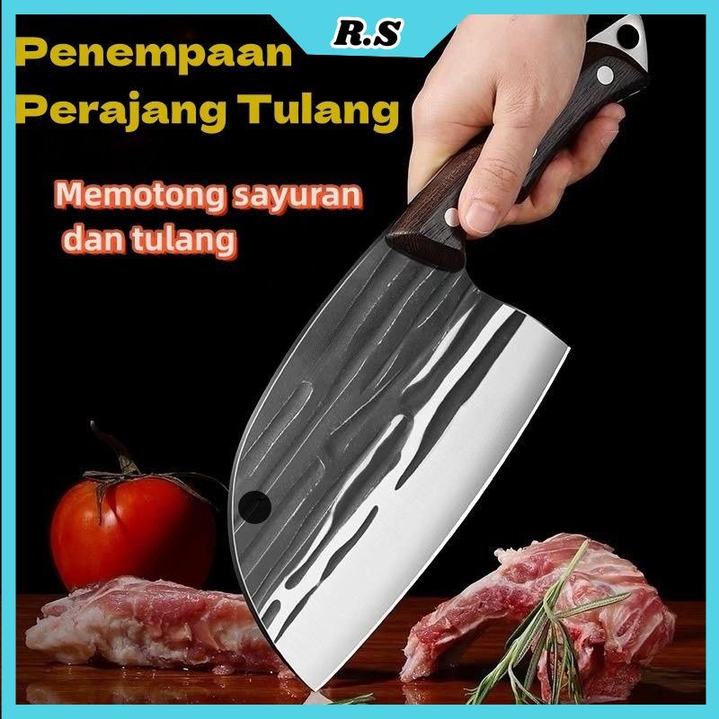 Jual Pisau Golok Pemotong Tulang Daging Cincang Super Tajam JAPANESE ...