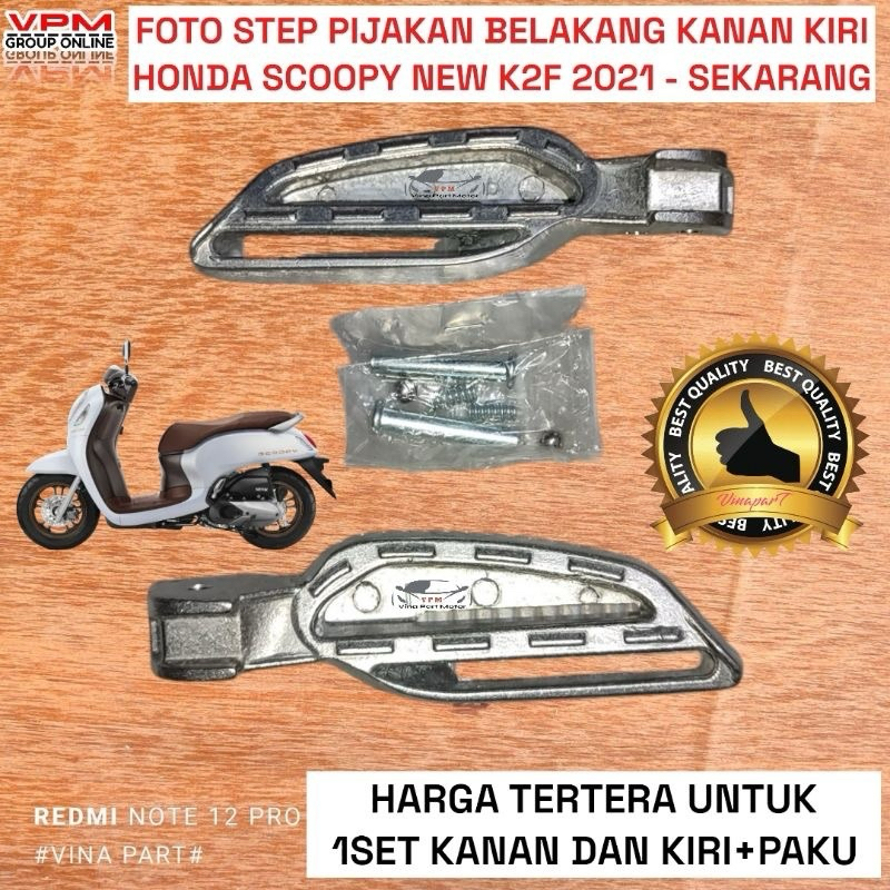 Jual Footstep pijakan kaki belakang honda scoopy esp led new prestige K2F tahun 2021-2023 pnp ...