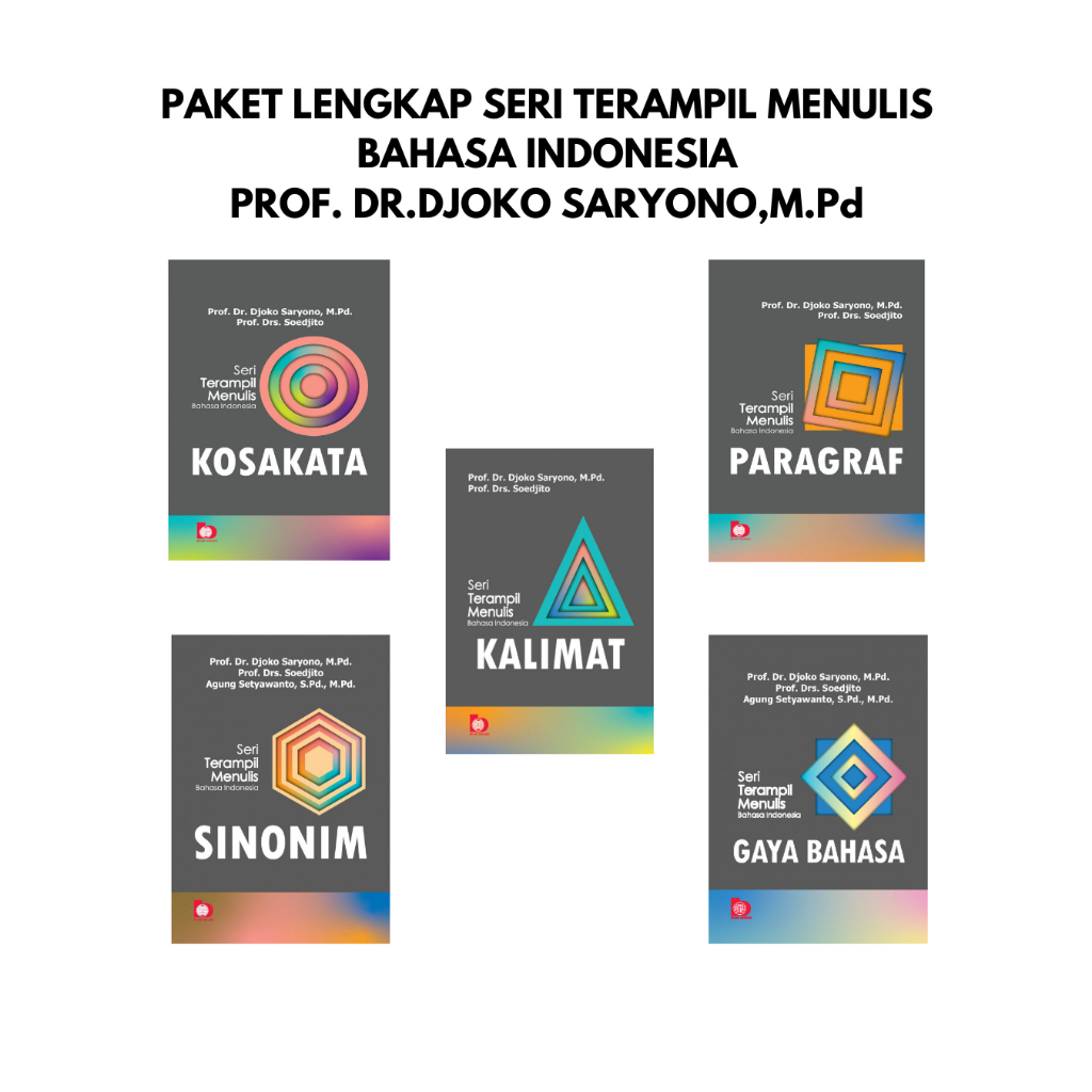 Jual Paket Seri Terampil Menulis Bahasa Indonesia: KOSAKATA - KALIMAT - PARAGRAF - SINONIM ...
