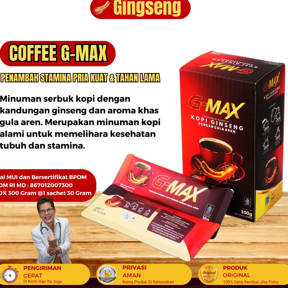 Jual Pasti Bisaa KOPI GMAX Minuman Penambah Stamina Pria Dewasa Kuat Tahan Lama Makin Gagah ...