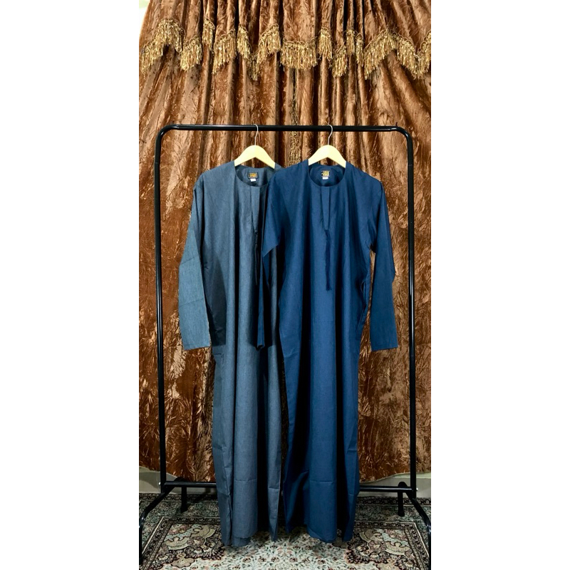 Jual DB - Baju Muslim Jubah Gamis Sultan Motif Dubai Pria Maroko Maroco ...