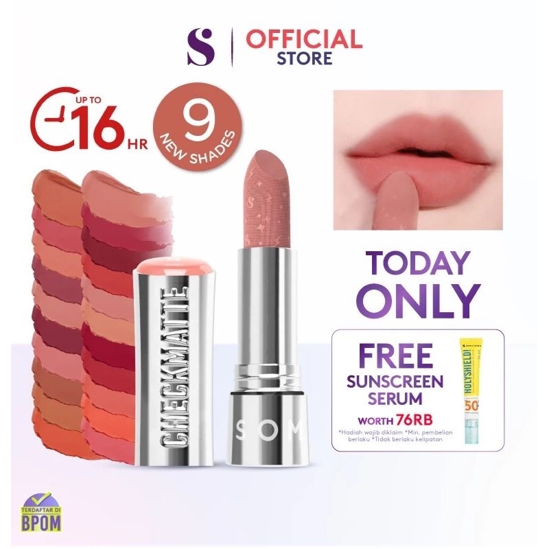 Jual [Tasya Farasya] SOMETHINC Checkmatte Transferproof Lipstick | Shopee Indonesia