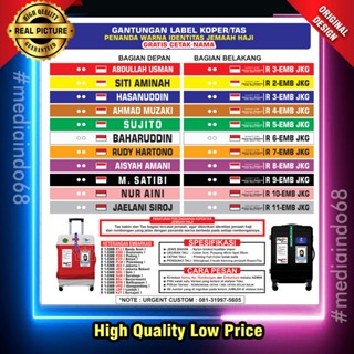 Jual Label Gantungan Koper/Tas Jemaah Haji-Umroh Penanda Koper Bagasi ...
