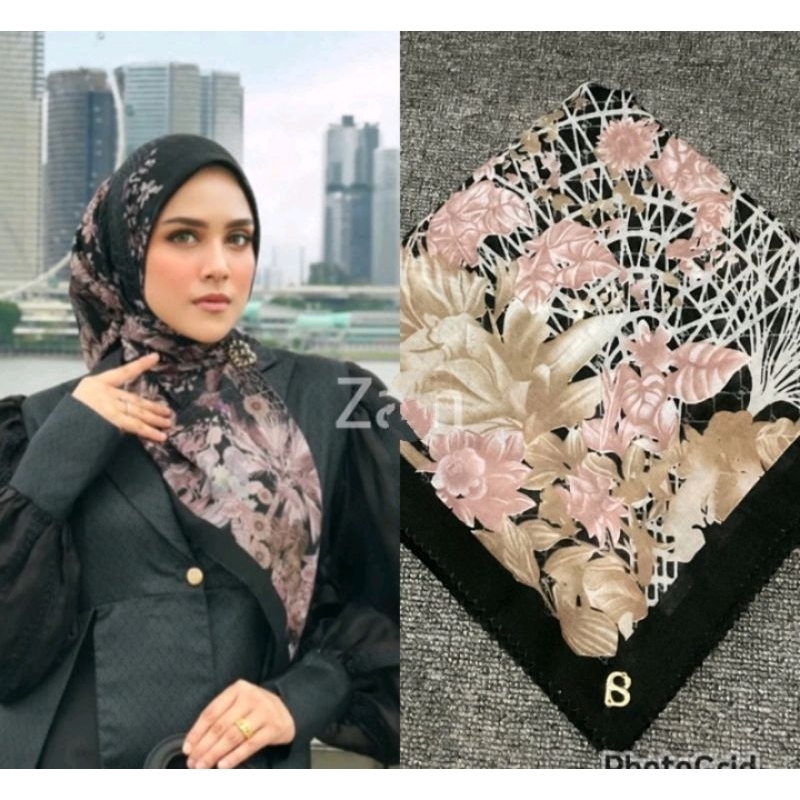 Jual Hijab Buttonscarves Jilbab Segi Empat Buttonscarves | Shopee Indonesia