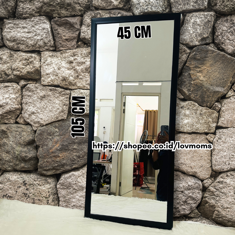 Jual Cermin Kaca Tempel Gantung Dinding Aesthetic 45 X 105 CM Panjang ...