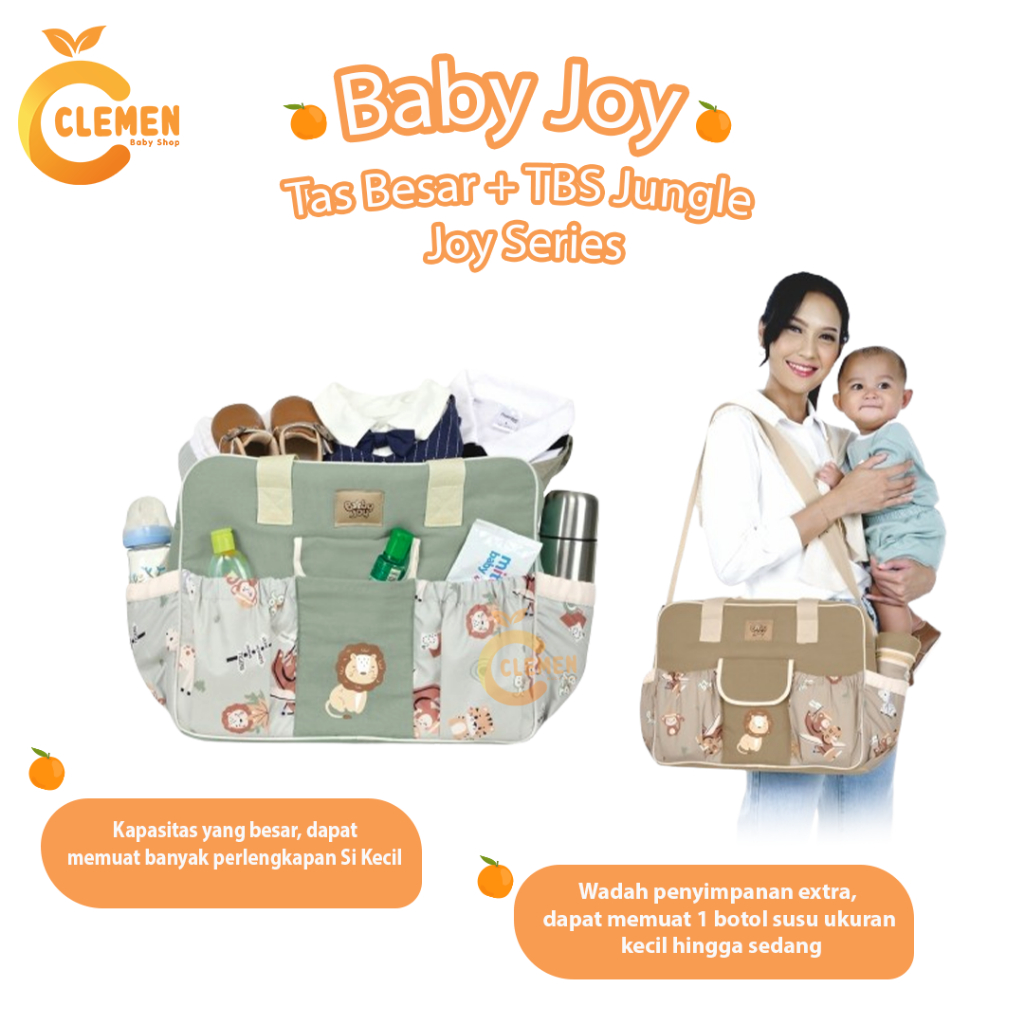 Jual Baby Joy Tas Besar + TBS Jungle Joy Series | Shopee Indonesia