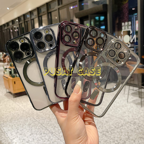Jual Magent case Magsafe LensGuard Case Warna IPhone 11 12 13 14 15 PRO ...