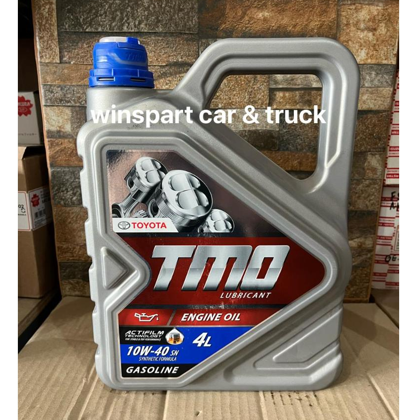 Jual Oli Mesin TMO toyota 4 liter bensin 10W-40 SN Galon Full Synthetic Sintetis Original Asli ...