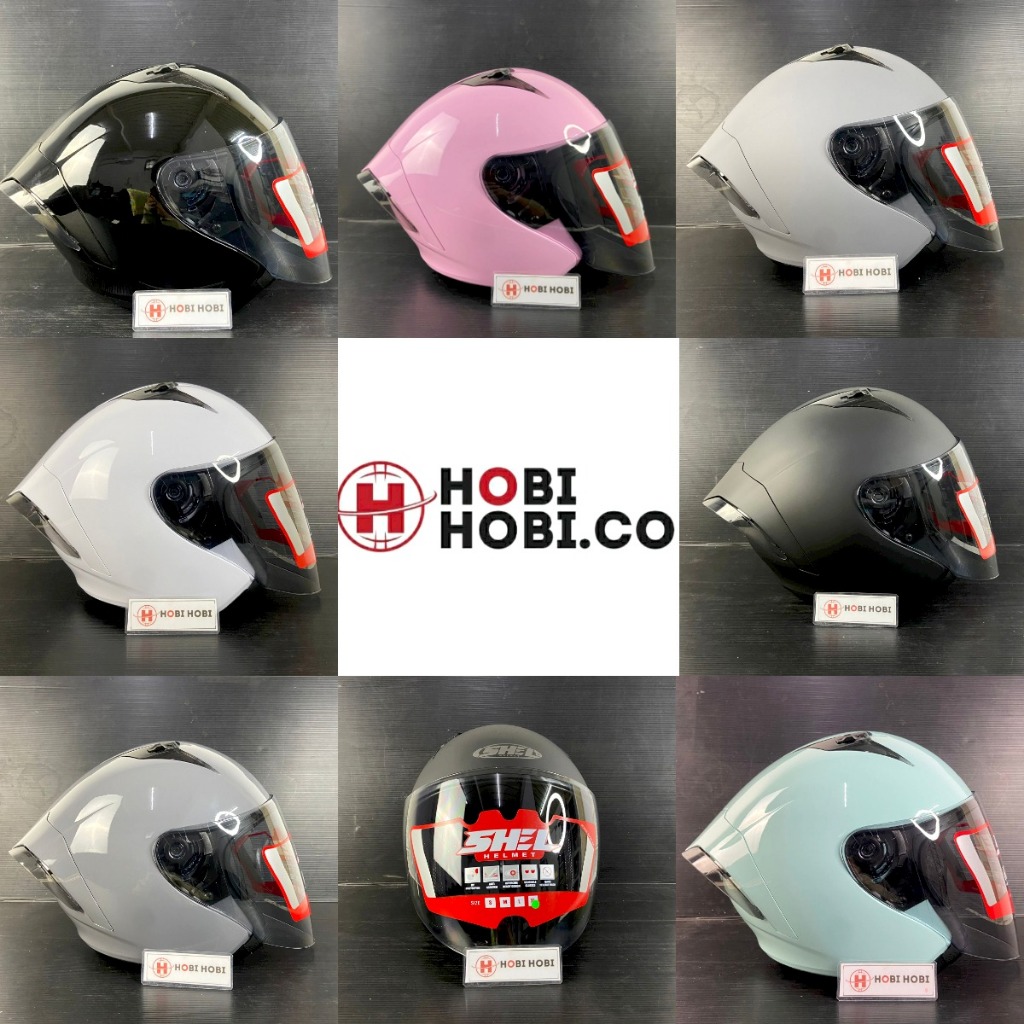 Jual Helm SHEL Equalizer Solid Half Face Helmet | Shopee Indonesia