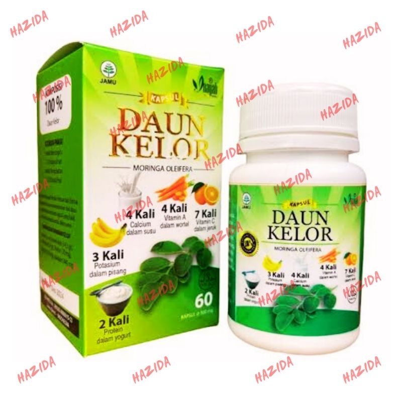 Jual Kapsul Daun Kelor 60 Kapsil Ekstrak Moringa Inayah Herbal | Shopee ...