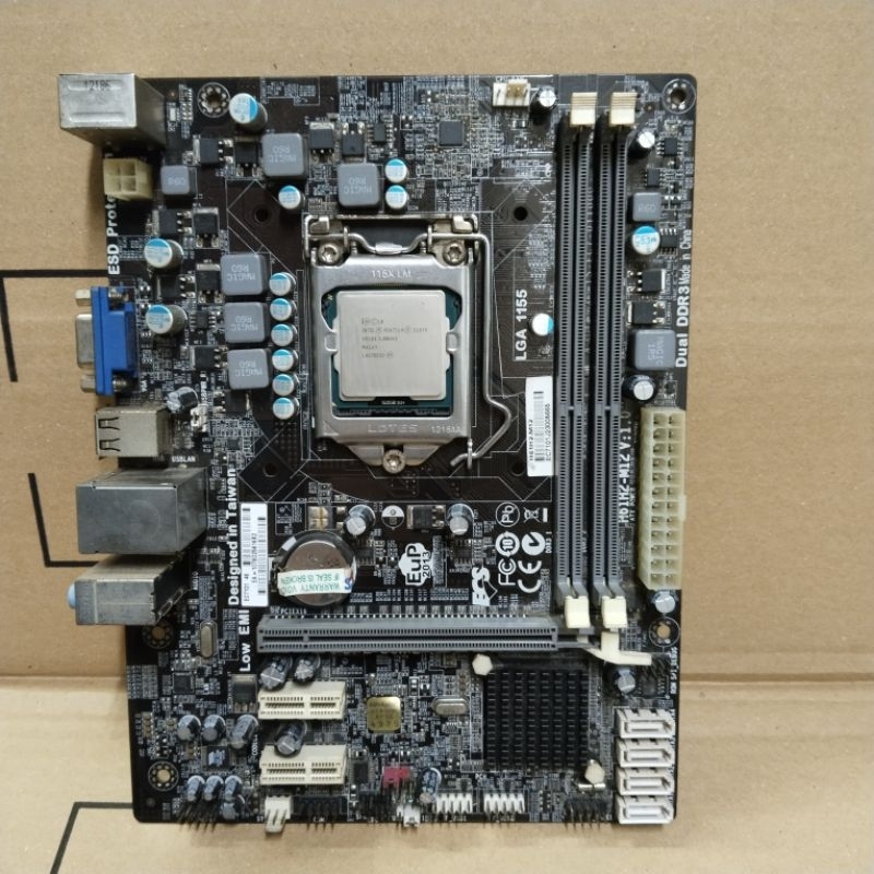 Jual Motherboard ECS H61H2-M12 LGA 1155 DDR3 + Prosesor G2030 | Shopee ...