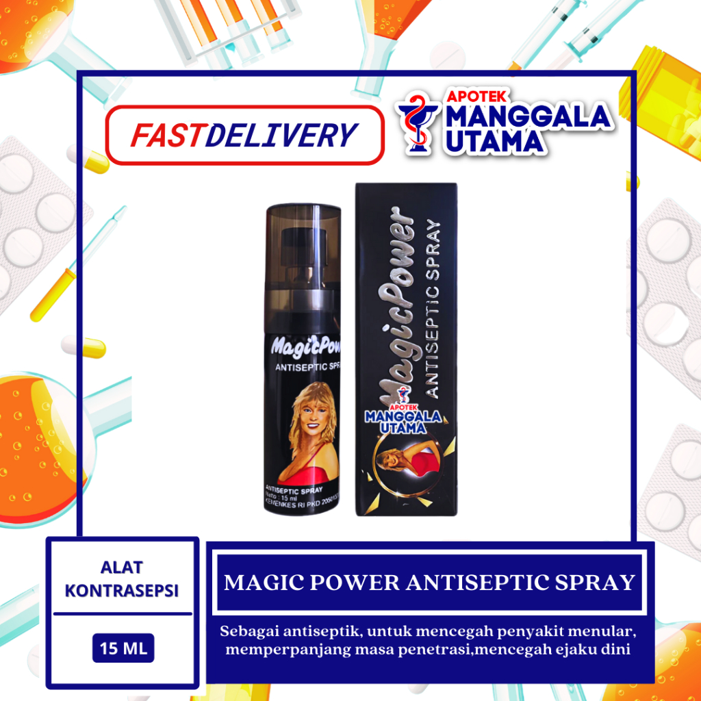 Jual MAGIC POWER ANTISEPTIC SPRAY PER BOTOL ISI 15 ML | Shopee Indonesia