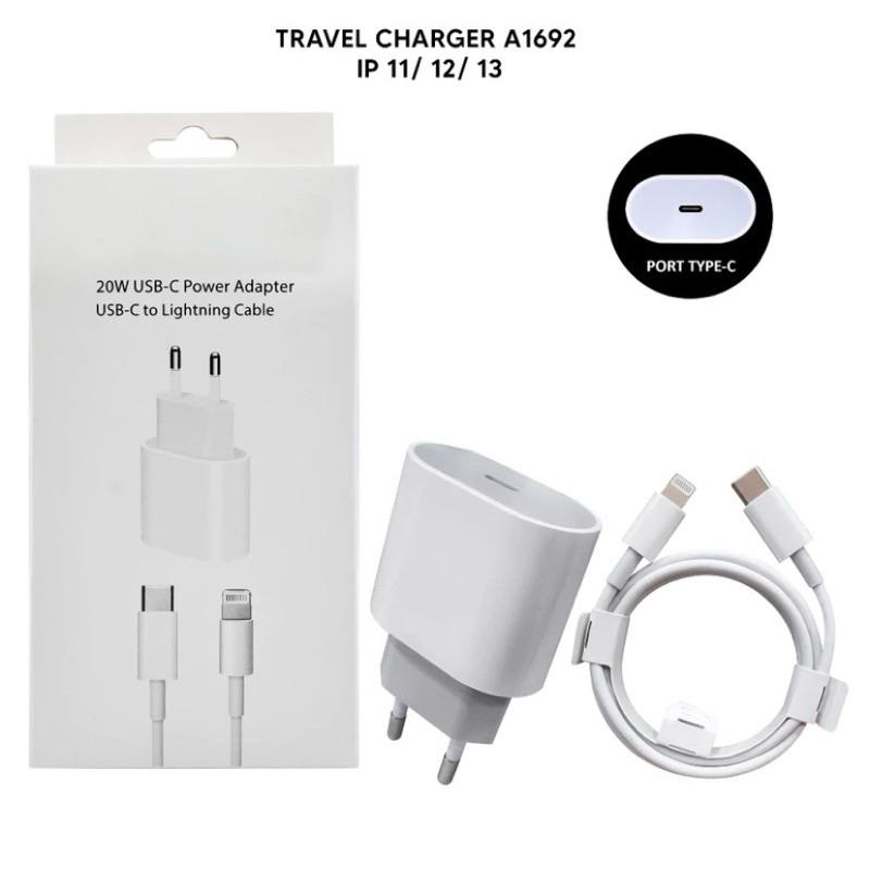 Jual CHARGER IPHONE 12 PRO MAX USB-C 20W ORIGINAL | Shopee Indonesia