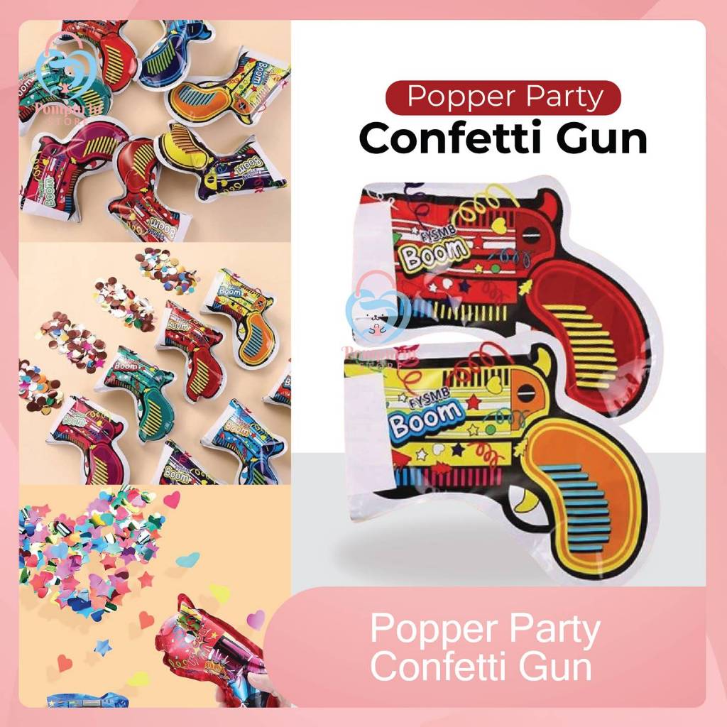 Jual Popper Party Confetti Gun - Pistol Meriam Petasan Pesta Keperluan ...