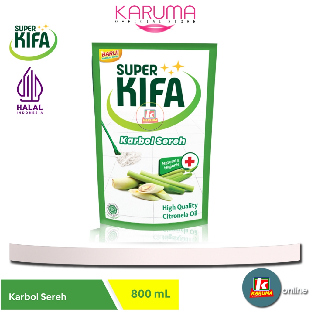 Jual Superkifa Karbol Sereh 750ml Super Kifa ( Pembersih Lantai Aroma ...