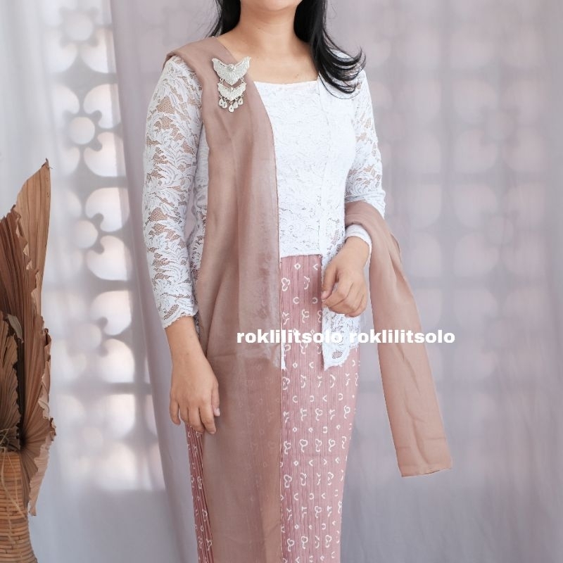 Jual selendang kebaya sifon / selendang kondangan | Shopee Indonesia