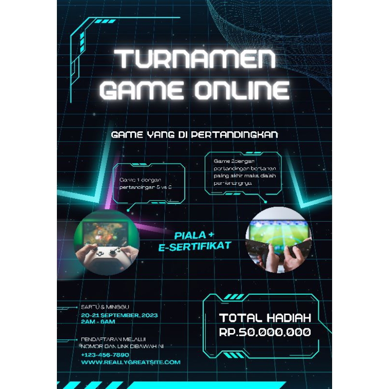 Jual POSTER TOURNAMEN GAMES | Shopee Indonesia