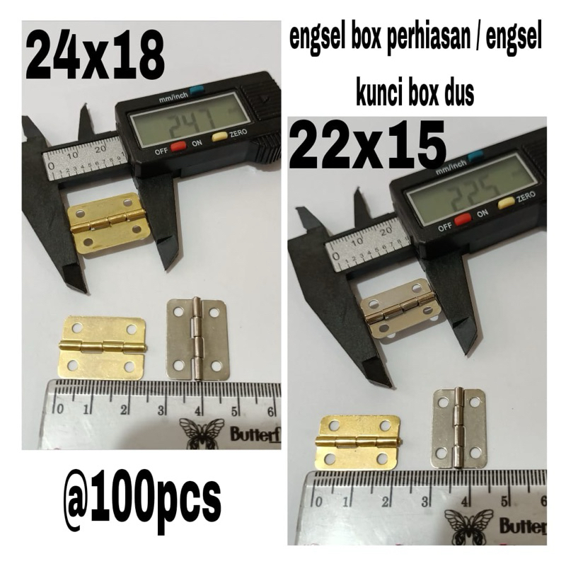 Jual engsel kotak perhiasan / engsel kunci dus box medali / 100pcs ...