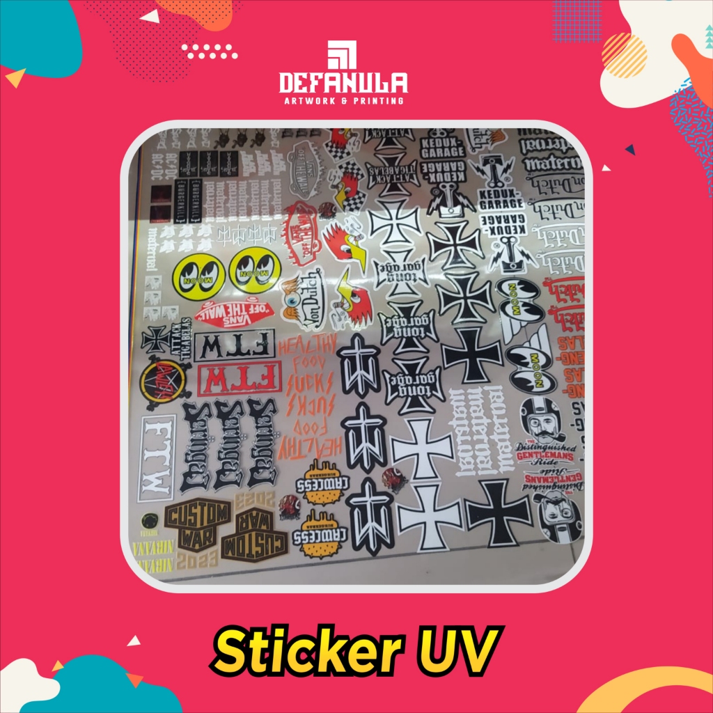 Jual Sticker UV Full Colour / Decal Kering / Stiker Printing (58cm x ...