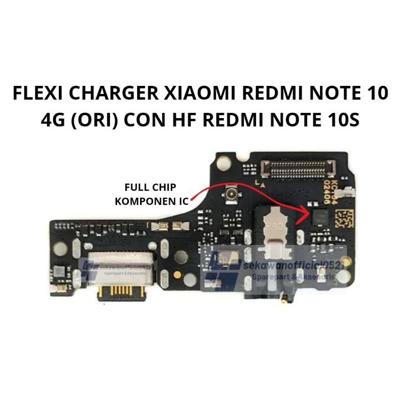 Jual PCB Papan Konektor Fleksibel CHARGER XIAOMI REDMI NOTE 10 4G Con ...