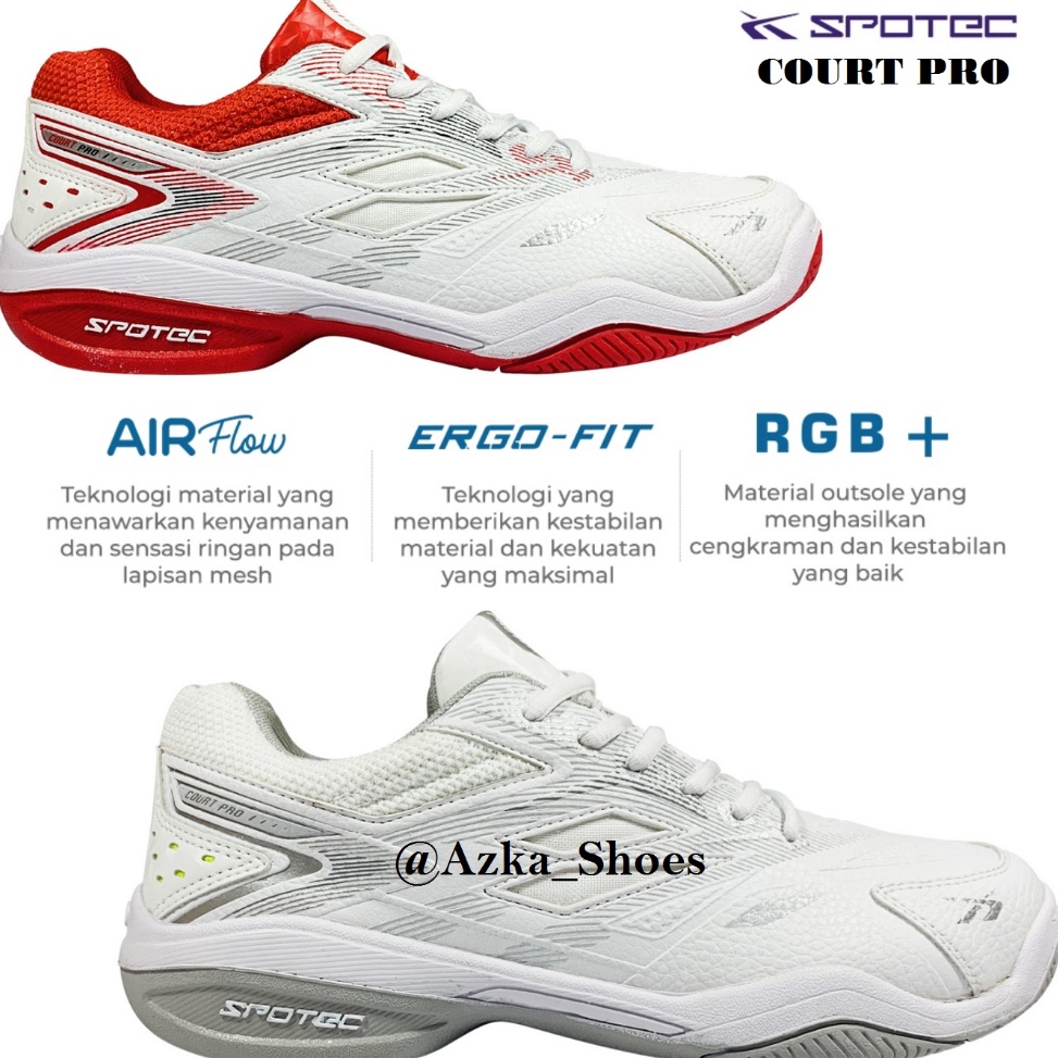 Jual KODE O8B9 SPOTEC COURT PRO Sepatu Tenis Sepatu Badminton Sepatu ...