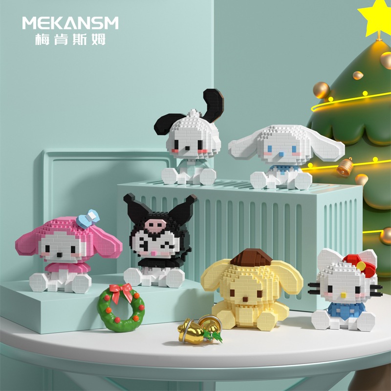 Jual Mainan Bricks Karakter Sanrio/ Kuromi /Cinnamon Roll / Kartun ...