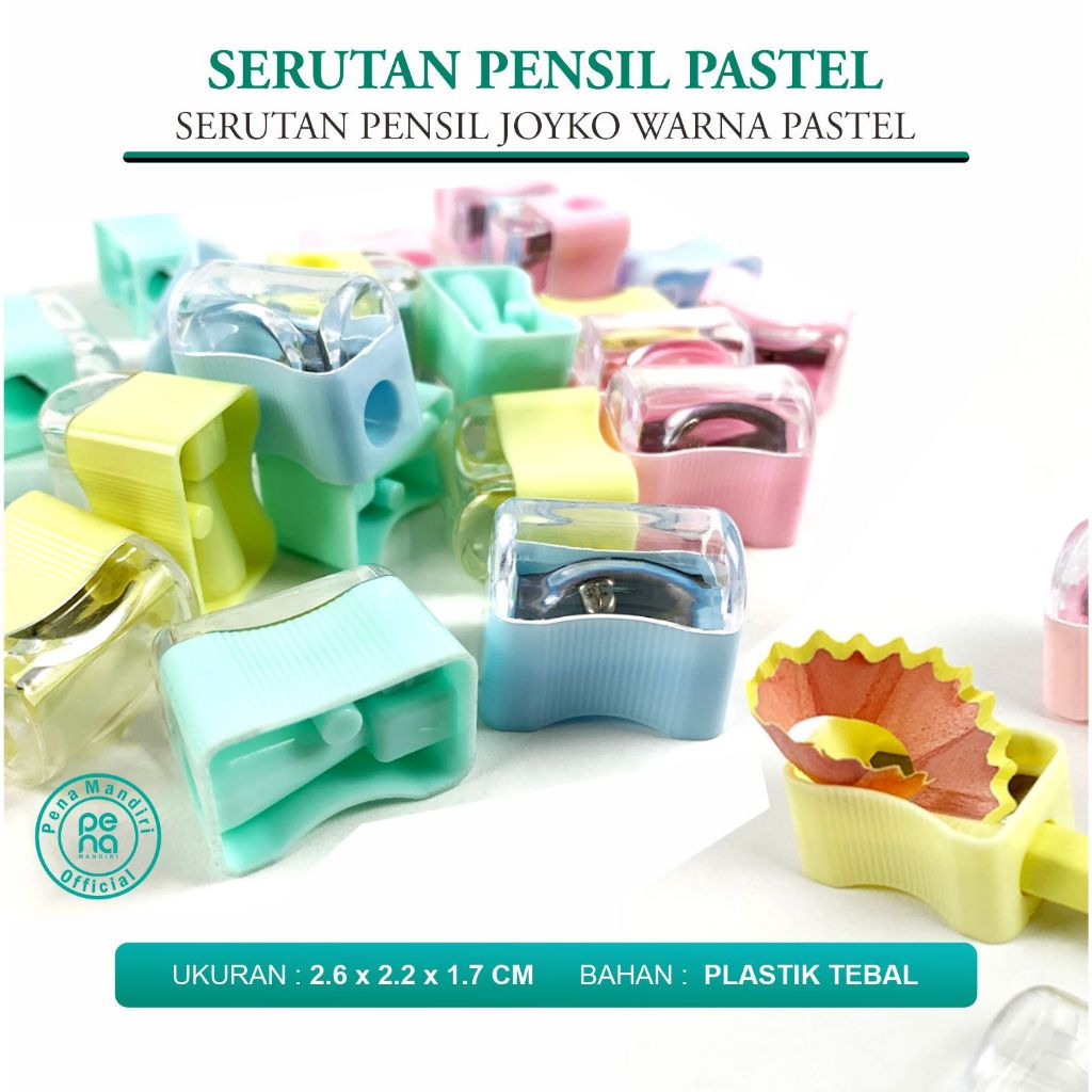 Jual Serutan Pastel Rautan Pensil Roti Joyko - Pencil Sharpener Joyko ...