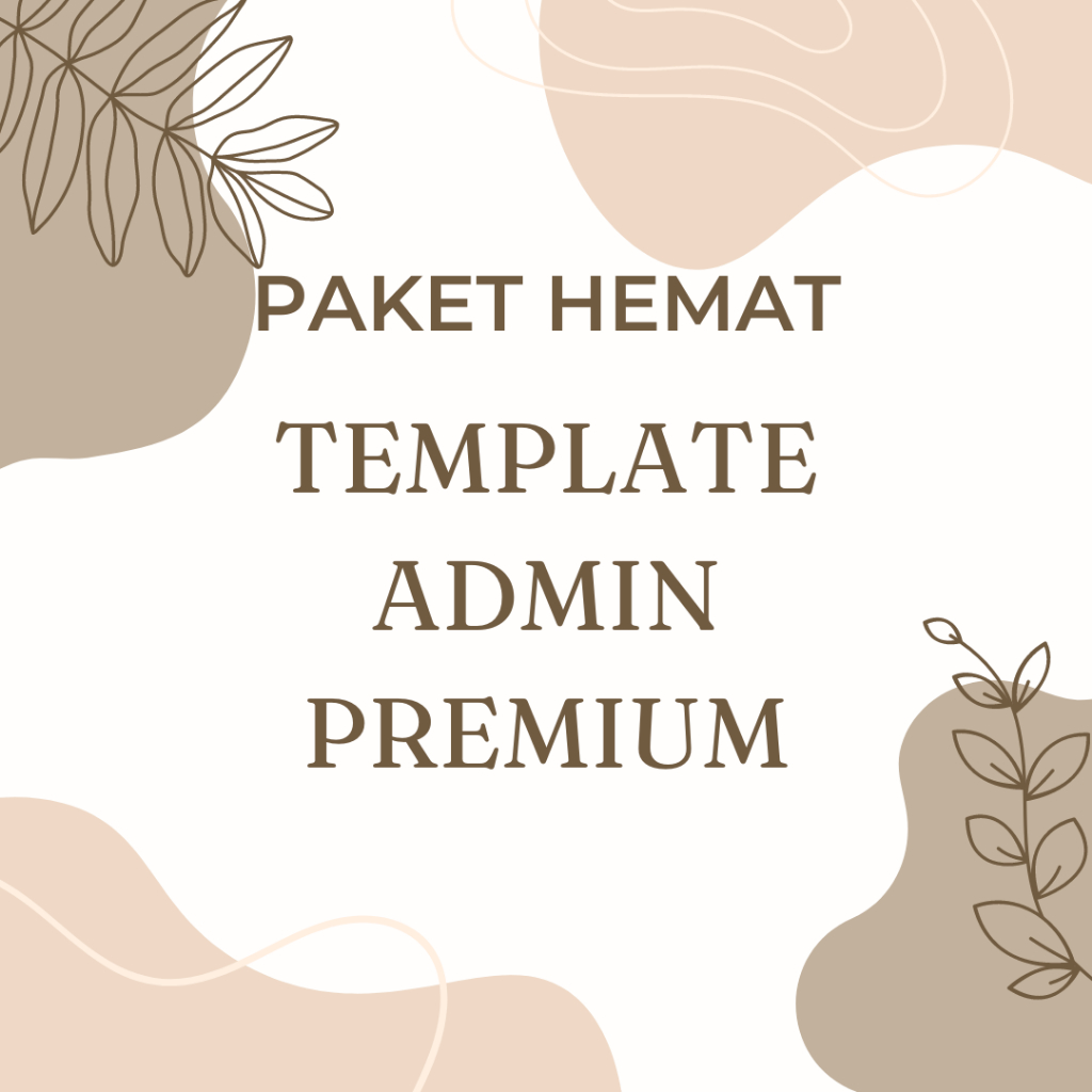 Jual PAKET HEMAT 5 TEMPLATE ADMIN PREMIUM | Shopee Indonesia