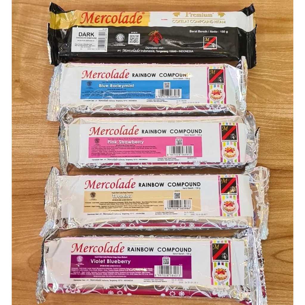 Jual mercolade chocolate compound rainbow 150 gr | Shopee Indonesia