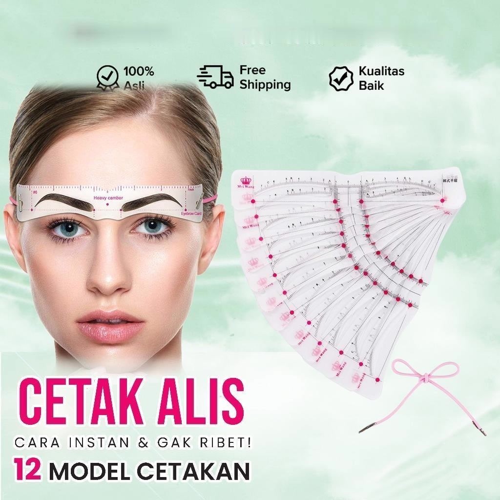 Jual Cetakan Thrush Card untuk Mencetak Alis Cetakan Pembentuk Alis Template Alis Dengan ...