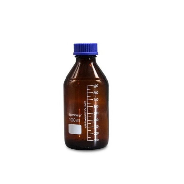 Jual Botol media laboratorry bottle 2000mL 2L warna amber coklat gelap ...