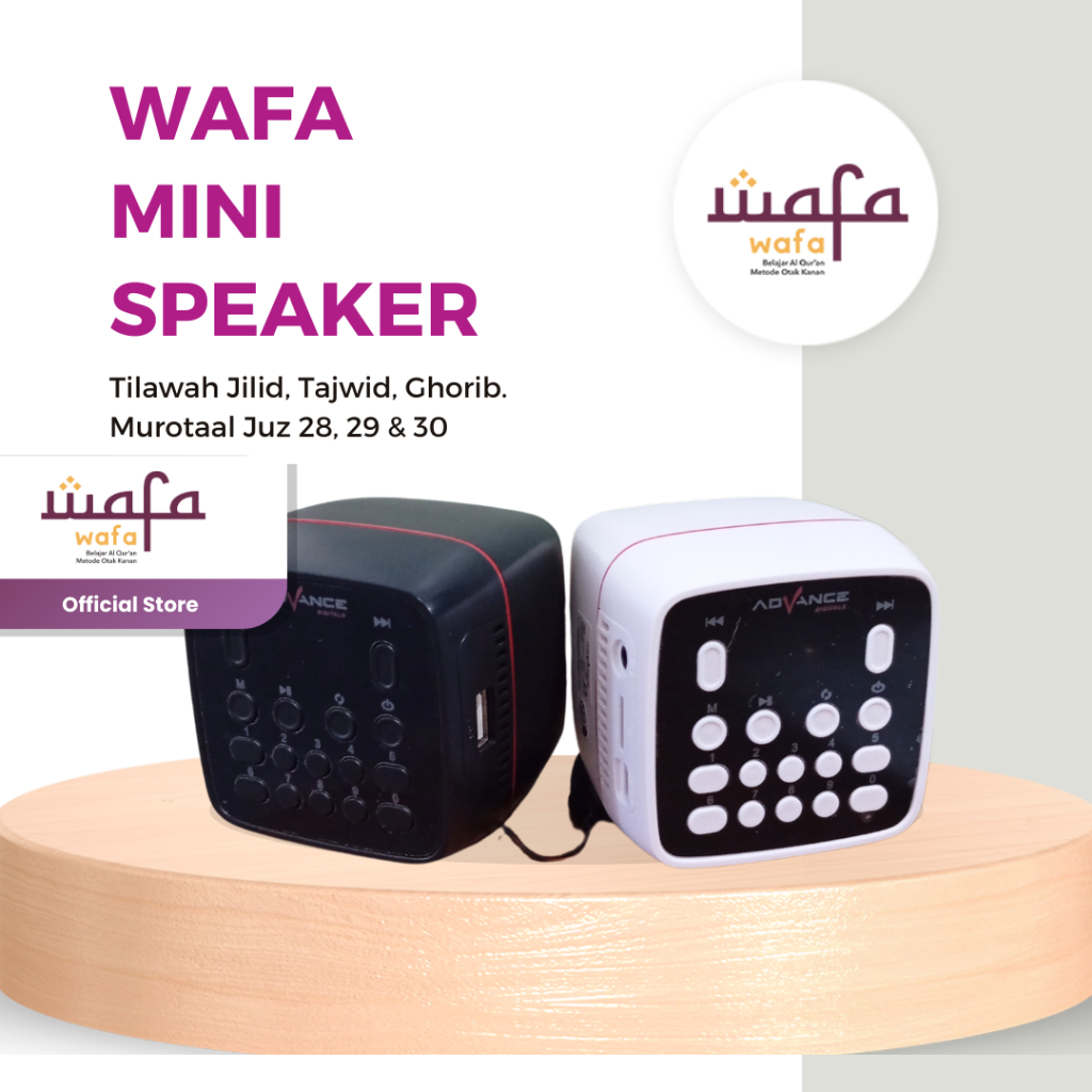 Jual Wafa Mini Speaker - Mengaji Tilawah Tajwid Ghorib Murottal ...
